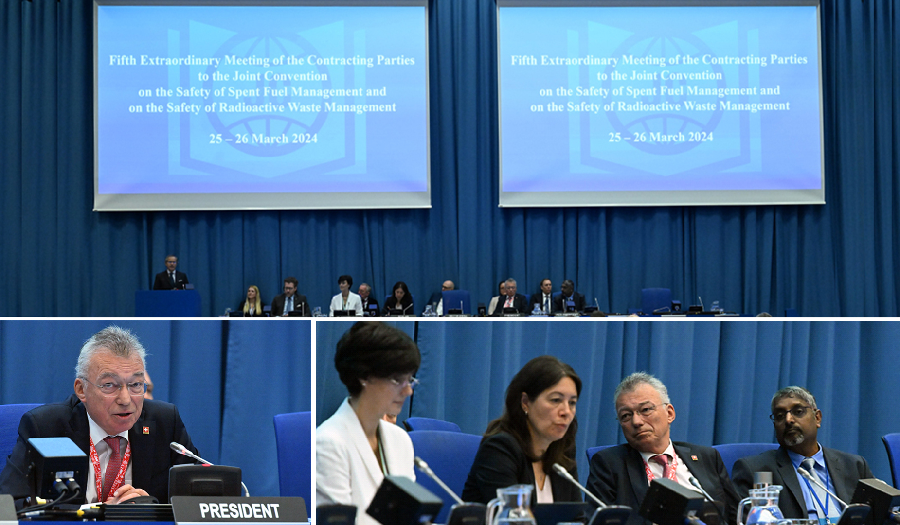 Réunion d'organisation de la huitième Conférence d'examen de la Joint Convention sous présidence ...