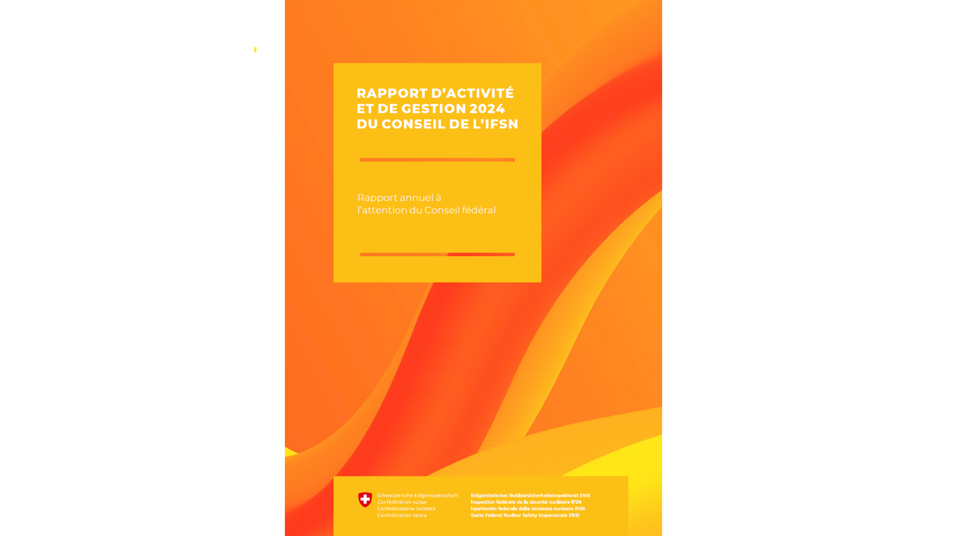 Le Conseil fédéral approuve le Rapport d'activité et de gestion 2024 du ...